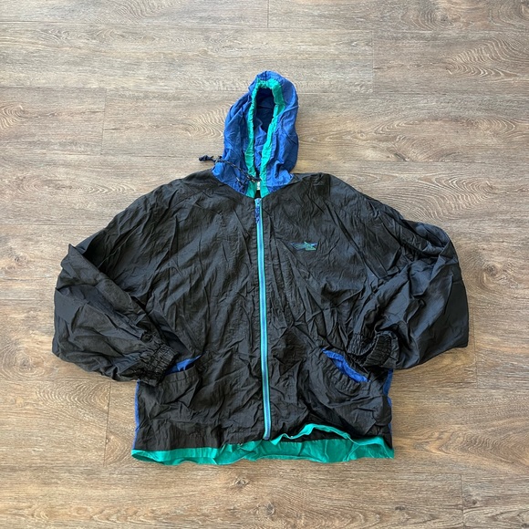 American Vintage | Jackets & Coats | Vintage 200s Mens Black Nylon Zip ...